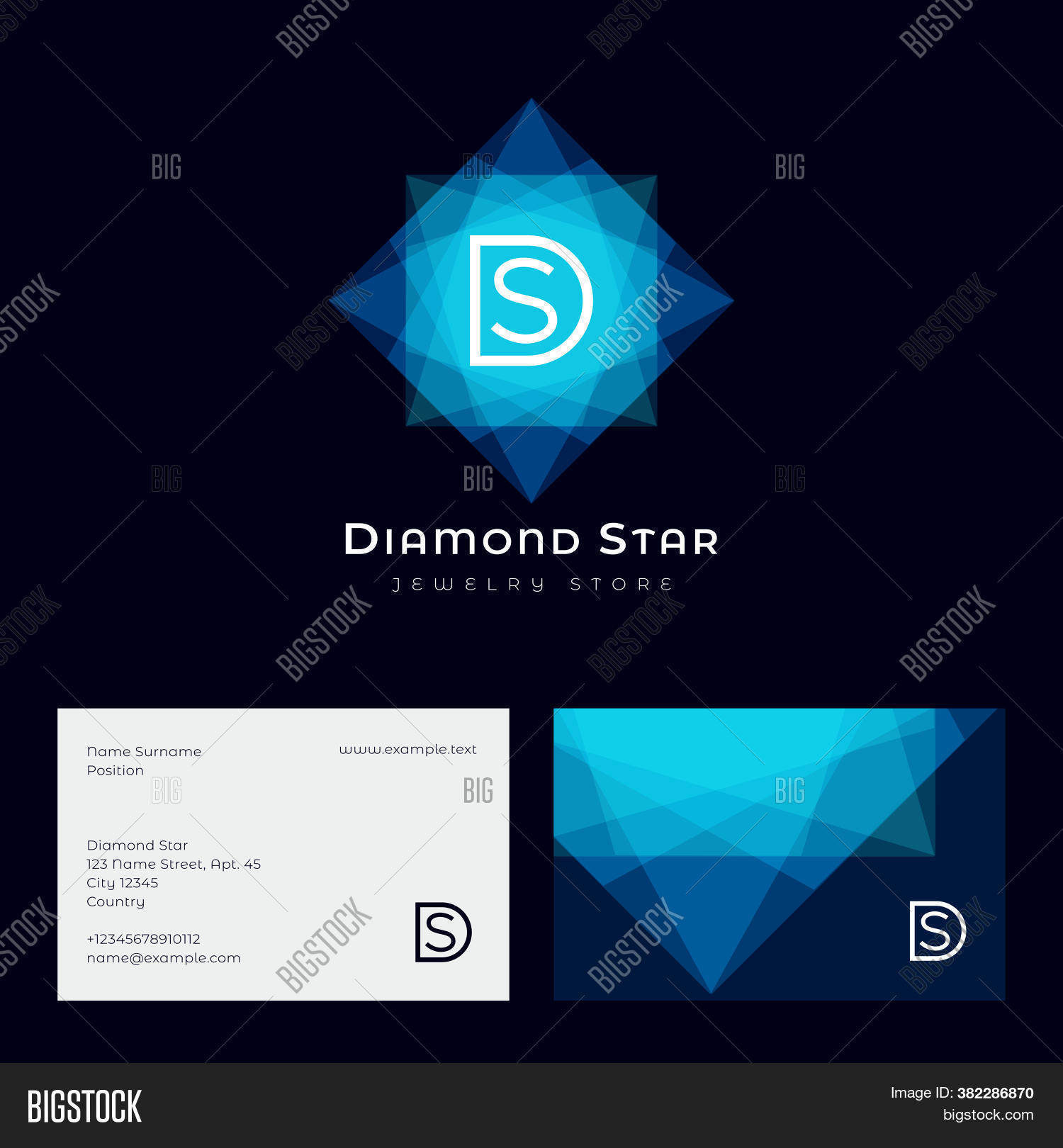 Diamond Star Logo. D Vector & Photo (Free Trial) | Bigstock