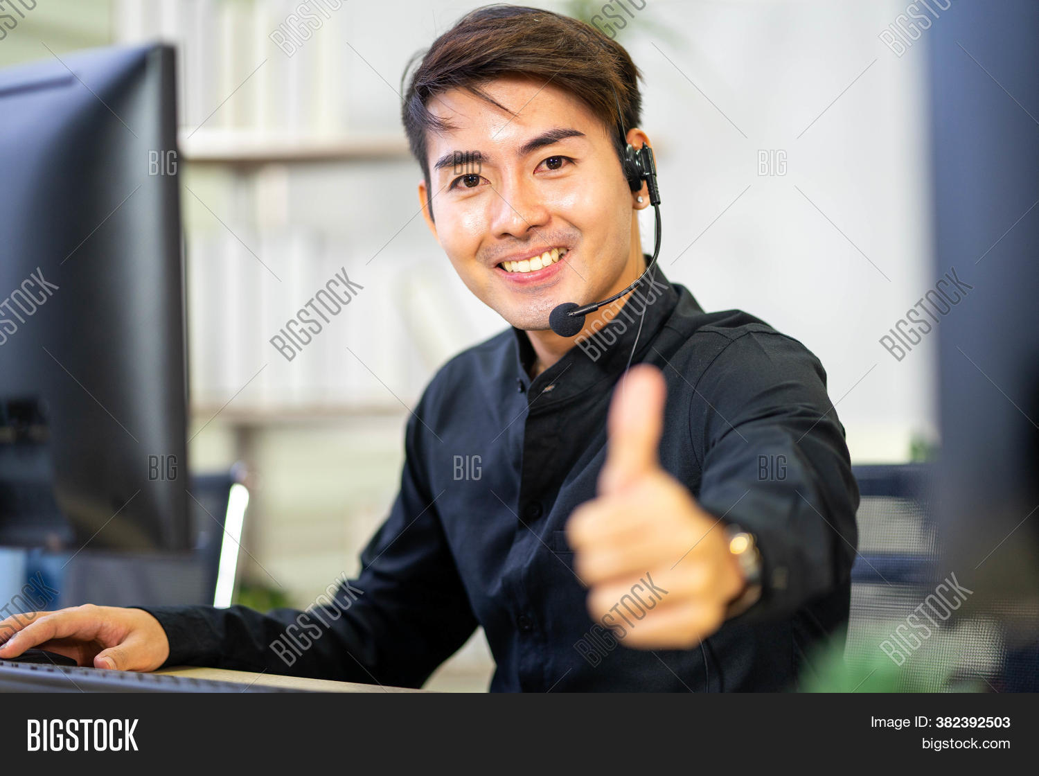 Cheerful Male Customer Image & Photo (Free Trial) | Bigstock
