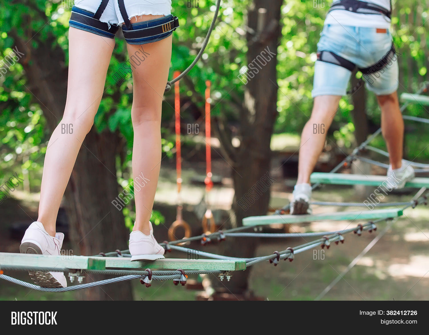 Rope Park. Foot On Image & Photo (Free Trial) | Bigstock