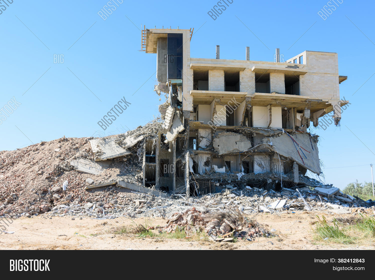 Half-destroyed Image & Photo (Free Trial) | Bigstock