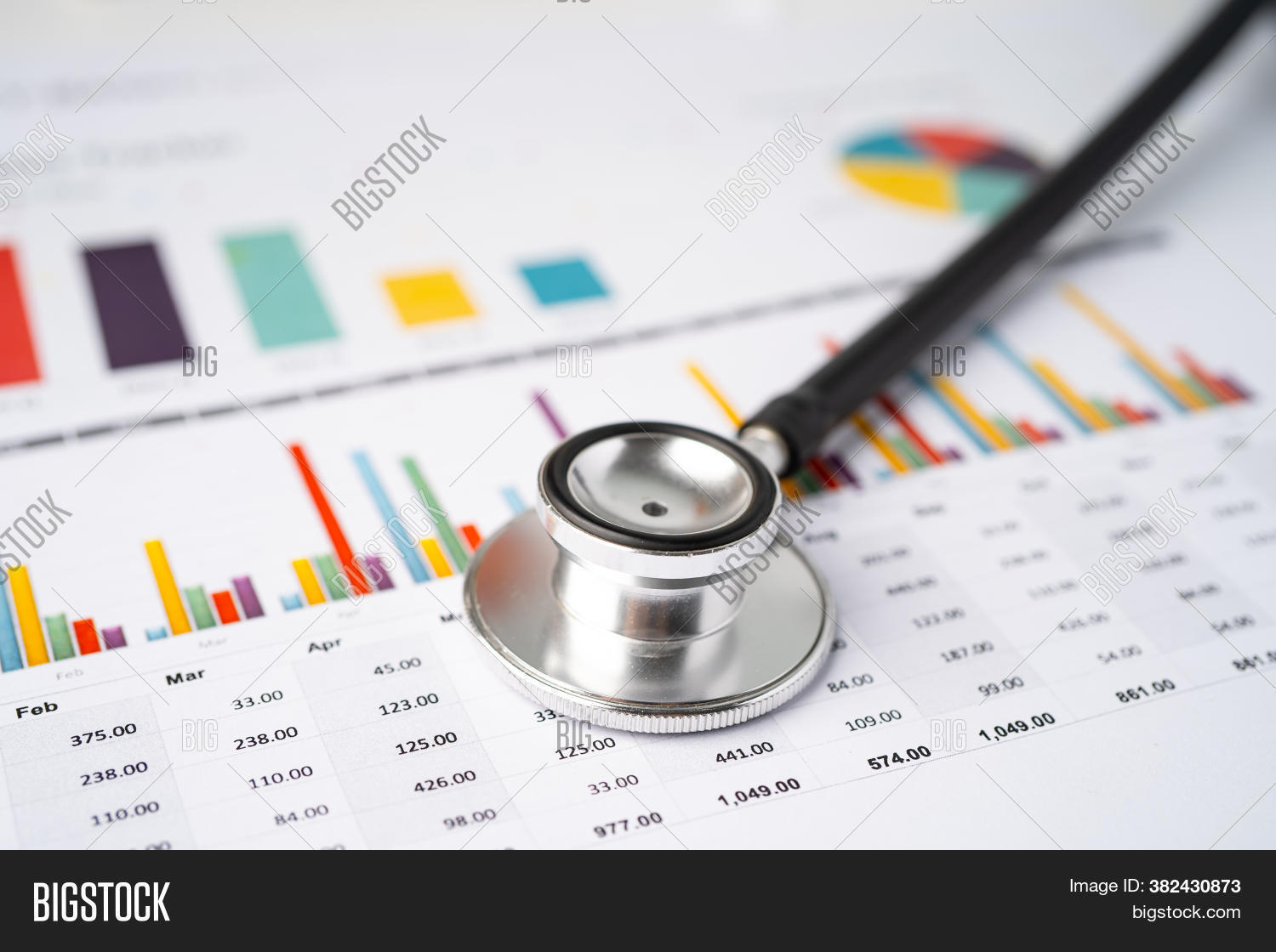 Stethoscope On Chart Image & Photo (Free Trial) | Bigstock