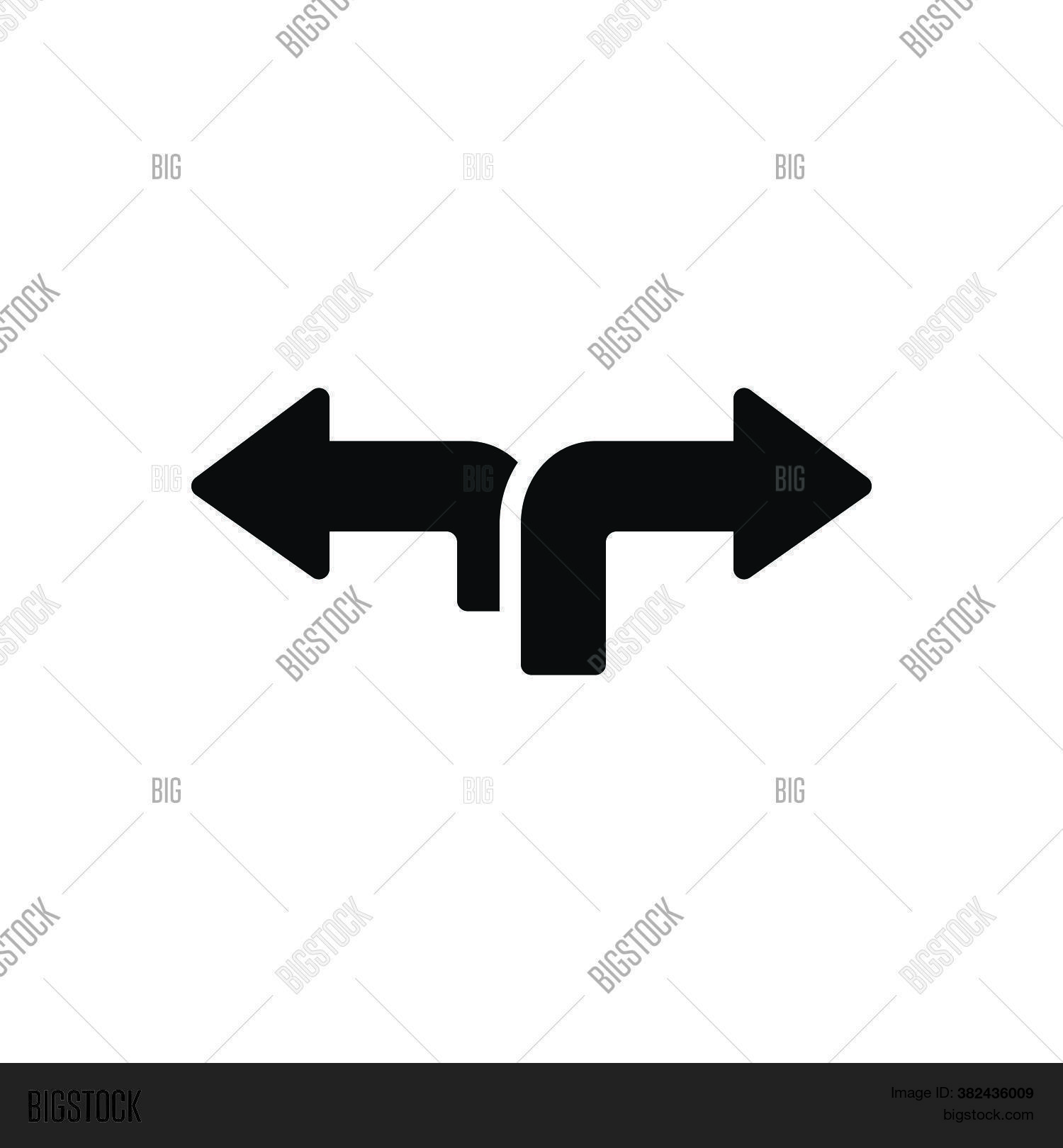 Black Solid Icon Back Vector & Photo (Free Trial) | Bigstock