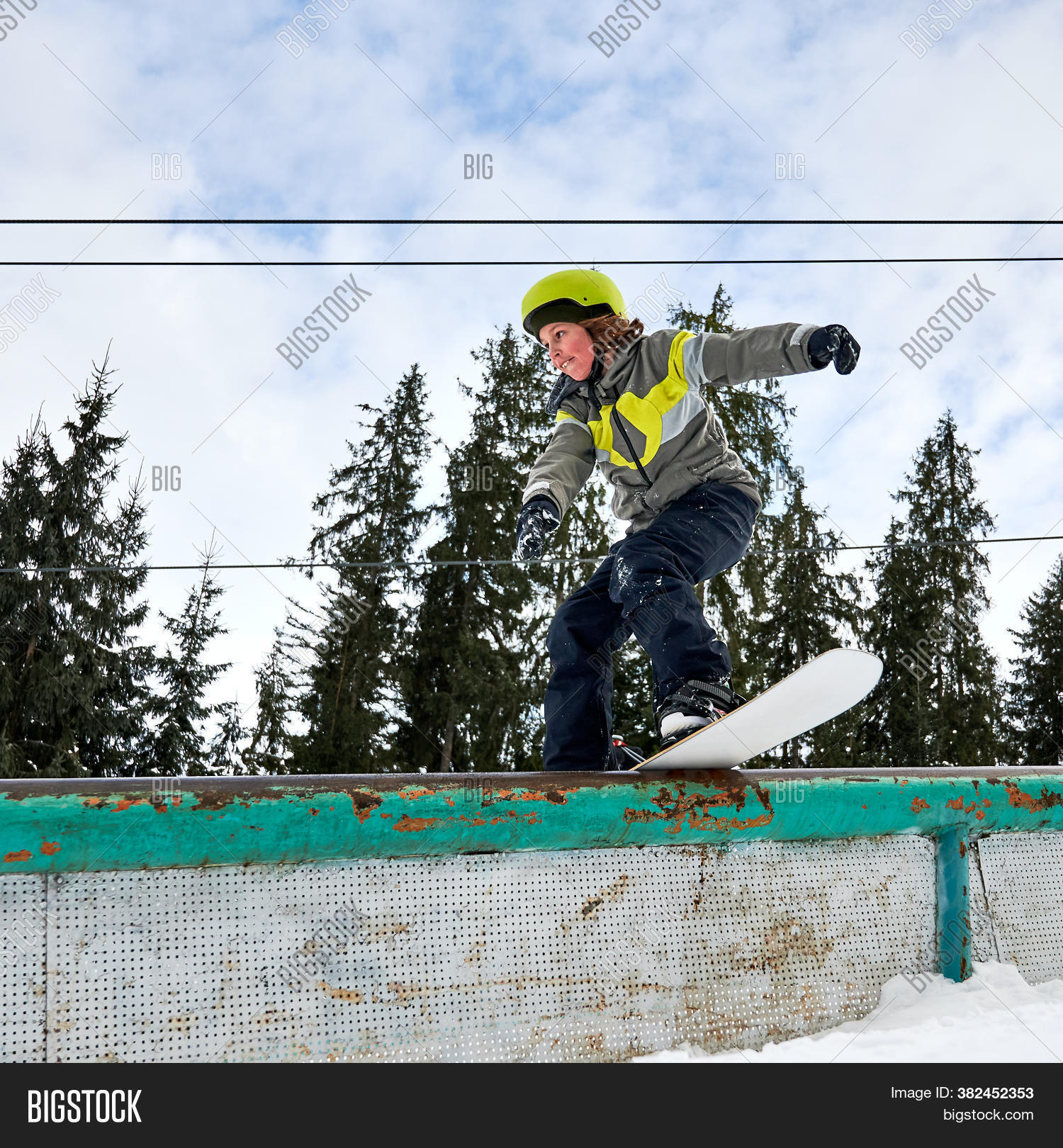 Kid Snowboarder Helmet Image & Photo (Free Trial) | Bigstock