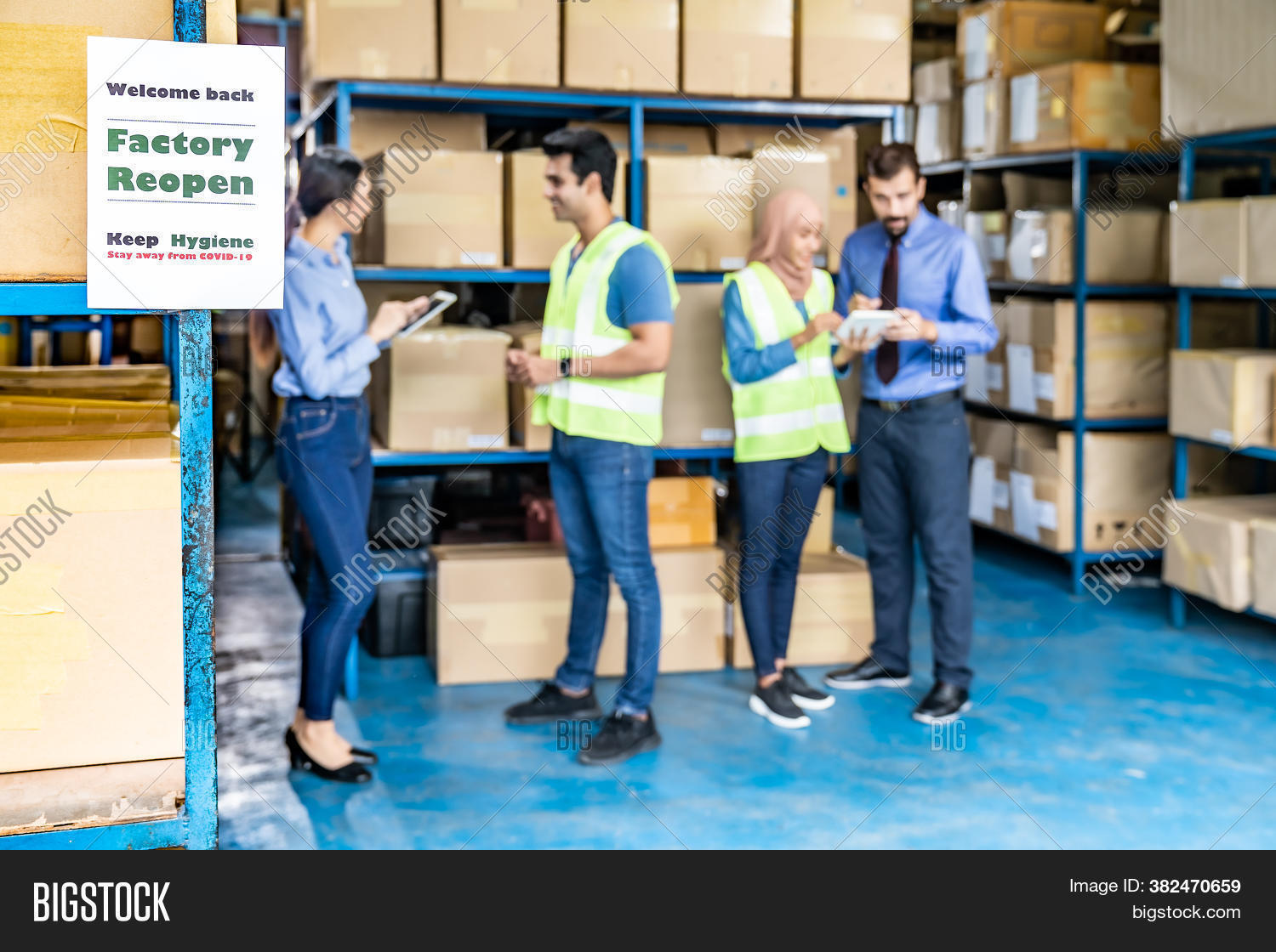 Factory Reopen Signage Image & Photo (Free Trial) | Bigstock