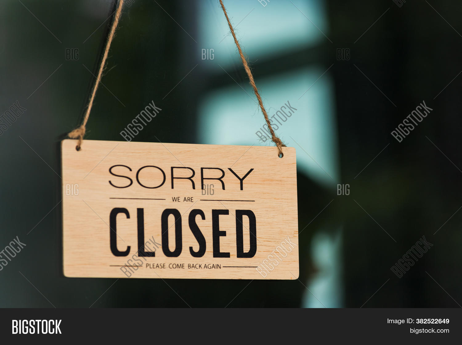 Close Sorry We Closed Image & Photo (Free Trial) | Bigstock