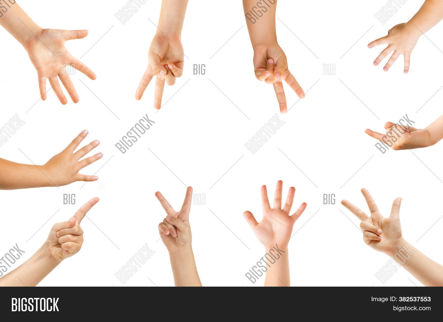 Pointing Center. Kids Image & Photo (Free Trial) | Bigstock