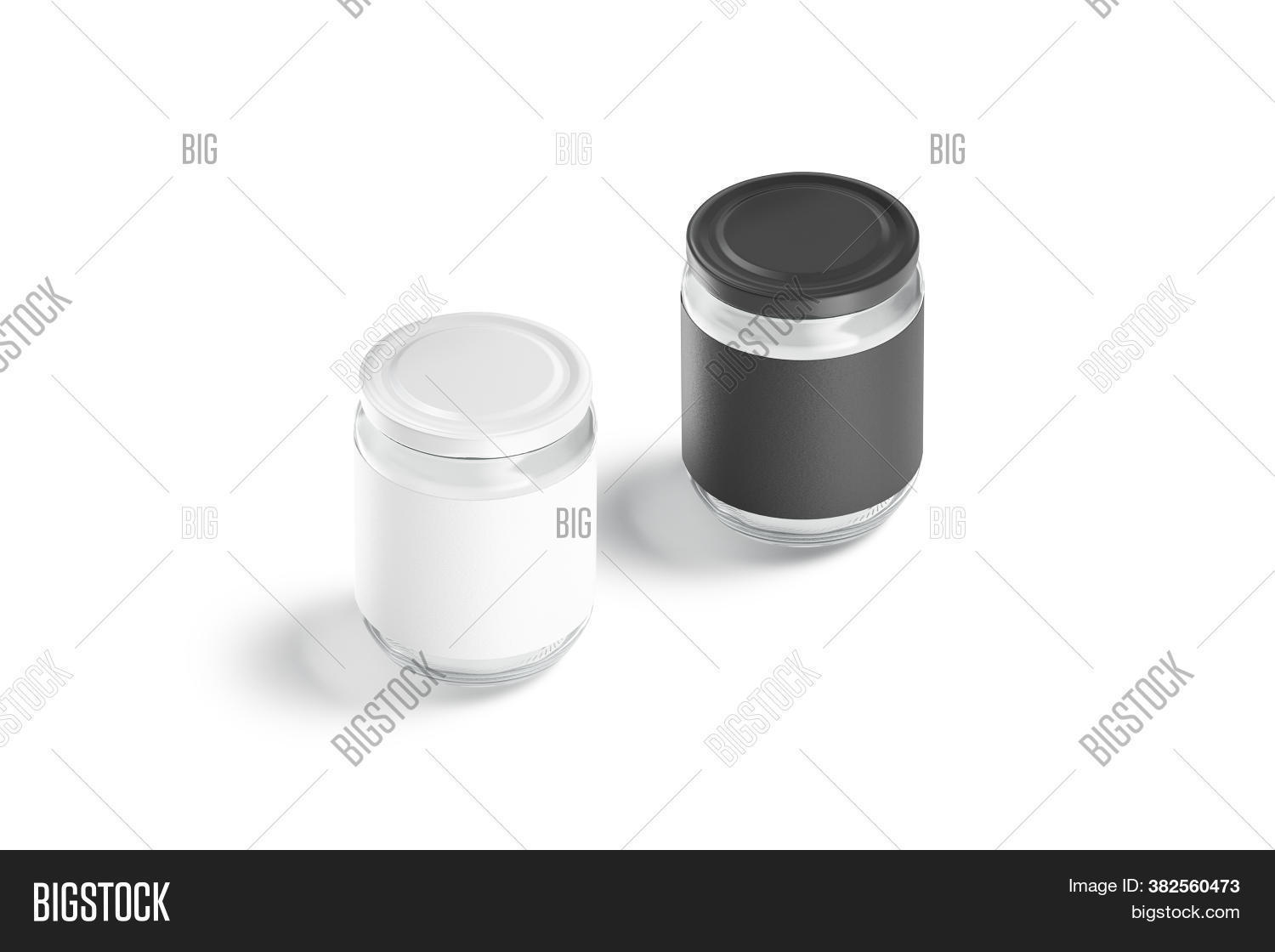 Blank Glass Jar Black Image & Photo (Free Trial) | Bigstock