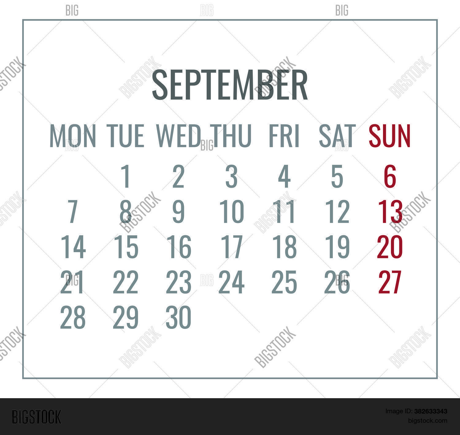 September Year 2020 Vector & Photo (Free Trial) | Bigstock