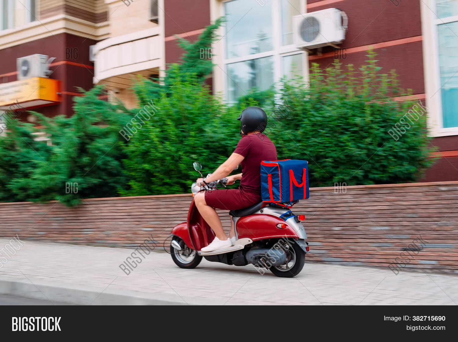 Delivery Boy Wearing Image & Photo (Free Trial) | Bigstock