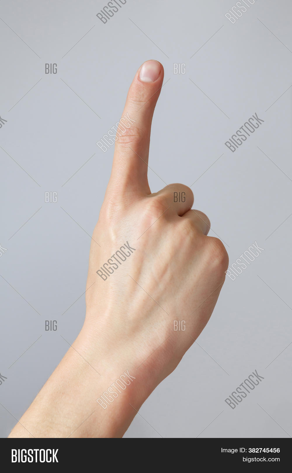 Hand Shows Number One Image & Photo (Free Trial) | Bigstock