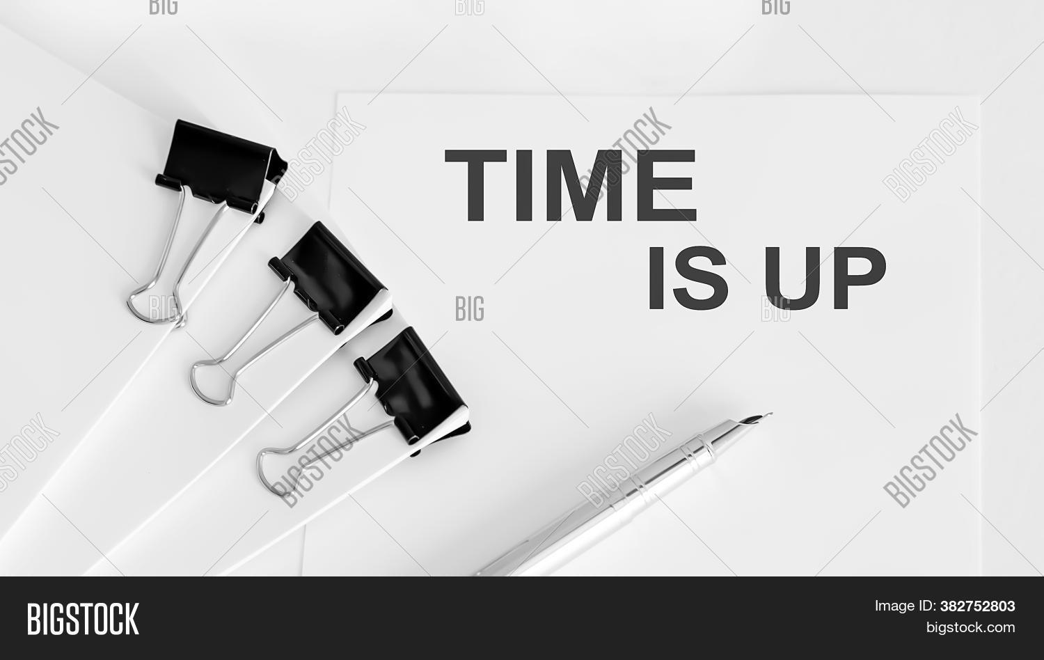 Time Written On White Image & Photo (Free Trial) | Bigstock