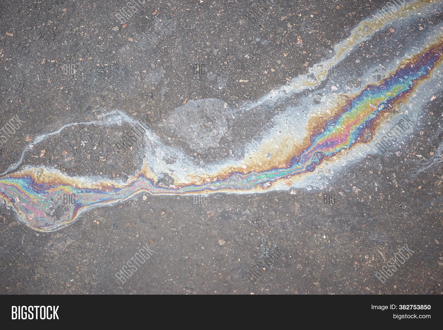 Oil Stain On Asphalt, Image & Photo (Free Trial) | Bigstock