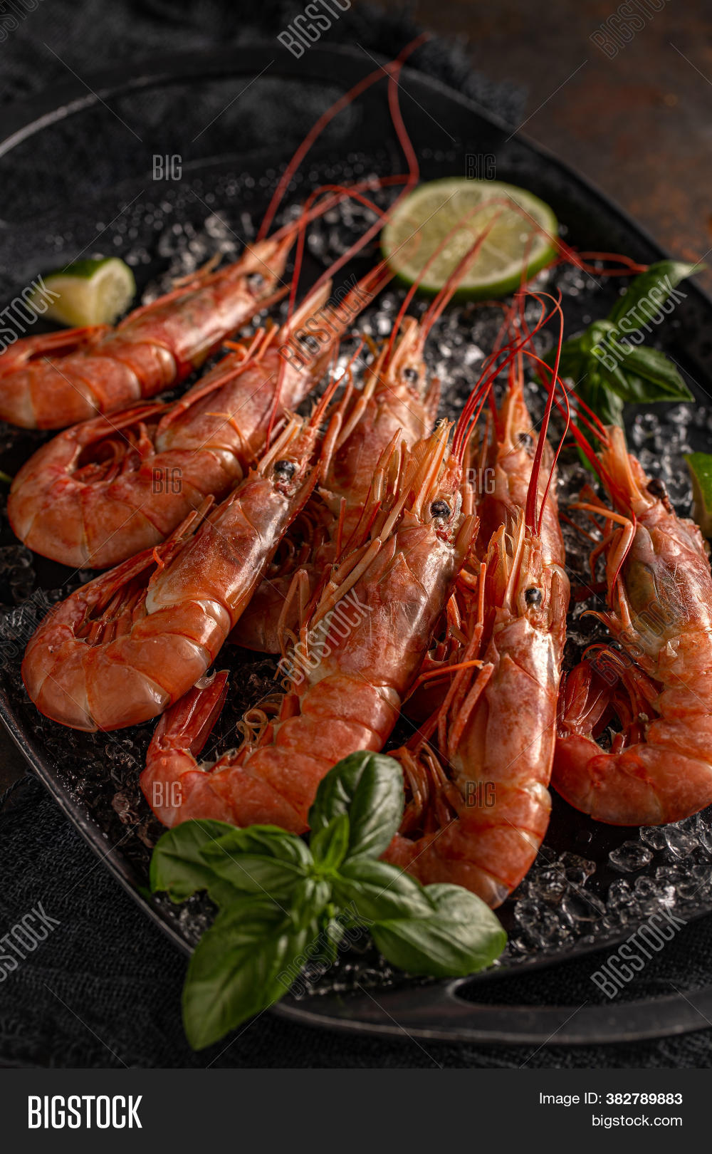 Fresh King Prawns On Image & Photo (Free Trial) | Bigstock