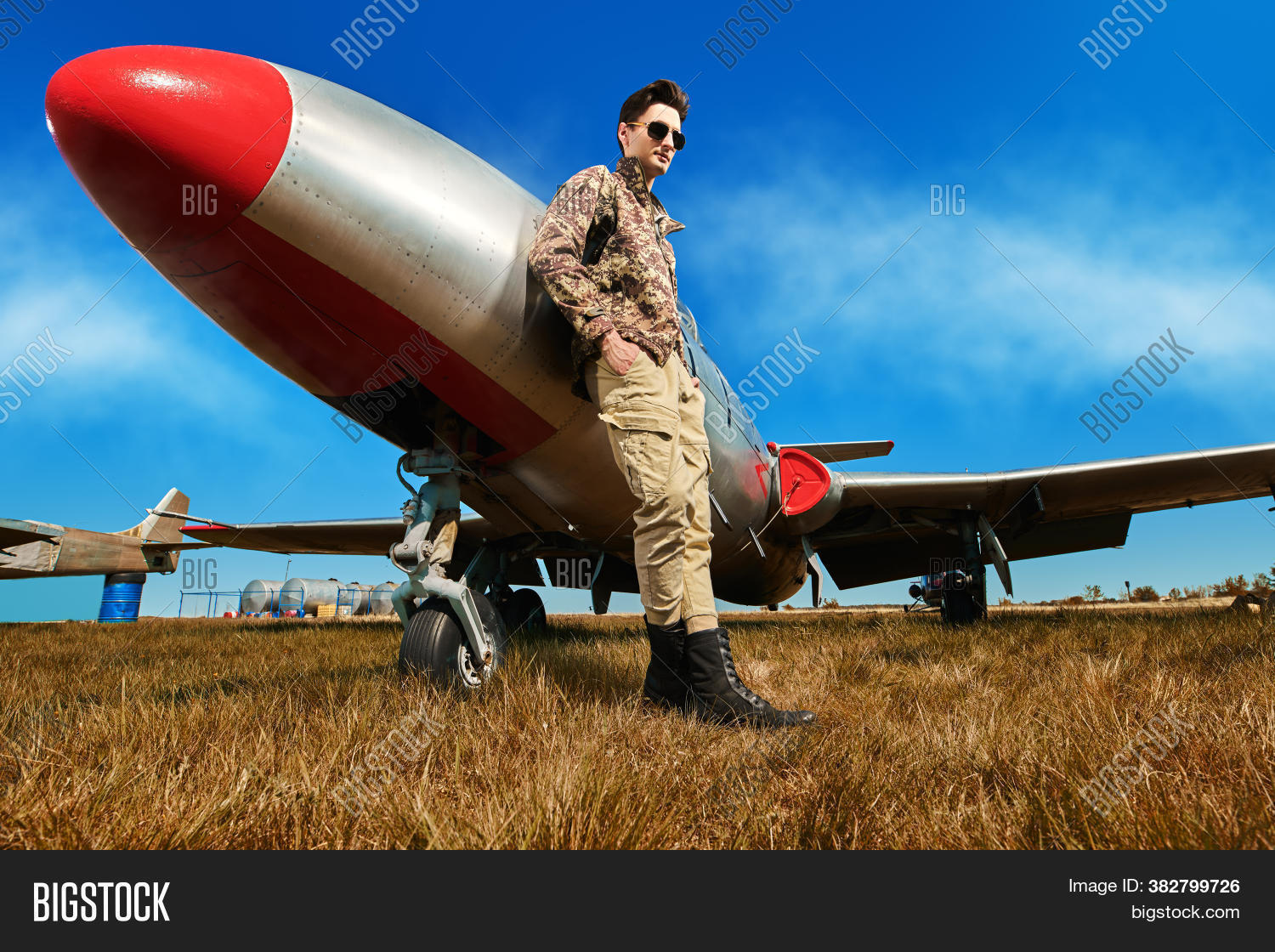 Handsome Man Pilot Image & Photo (Free Trial) | Bigstock