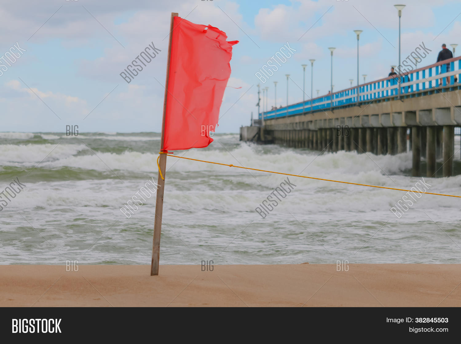 Warning Sign Red Flag Image & Photo (Free Trial) | Bigstock