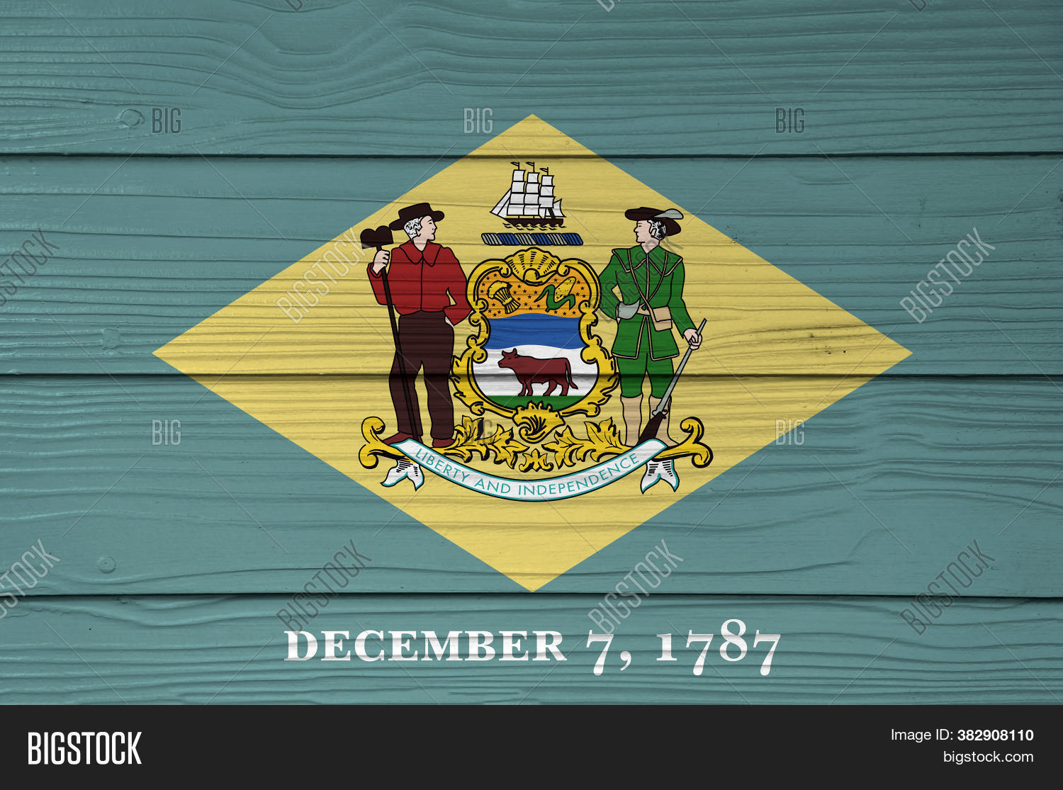 Delaware Flag Color Image & Photo (Free Trial) | Bigstock