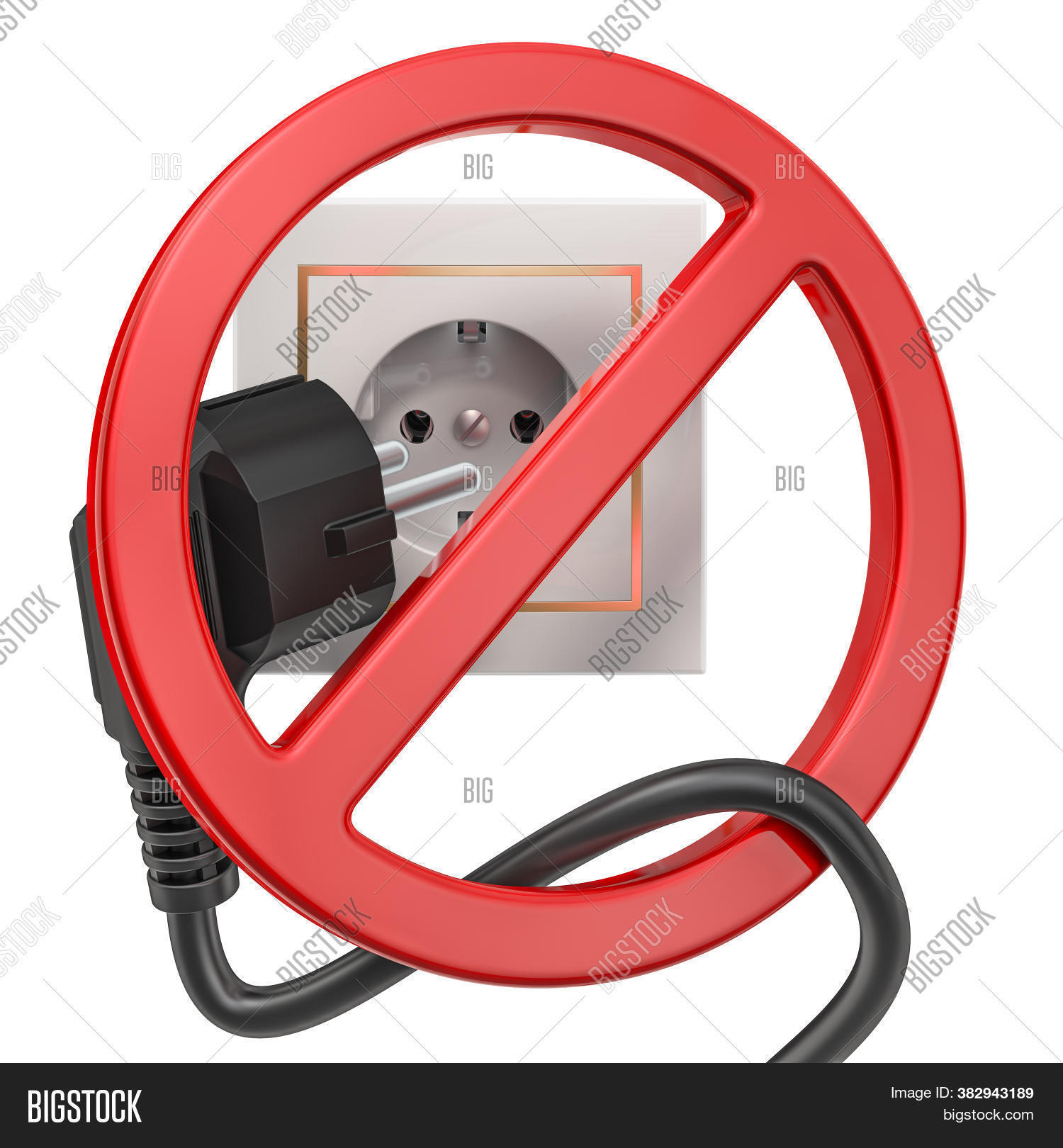 Forbidden Sign Power Image & Photo (Free Trial) | Bigstock