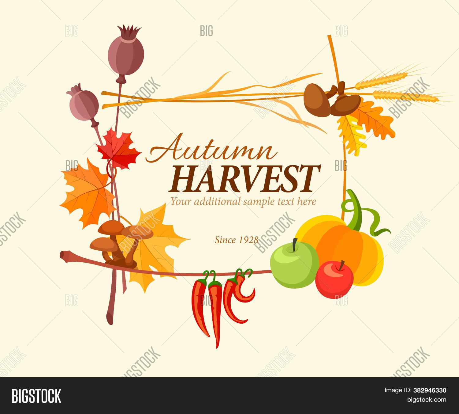 Autumn Harvest Frame Image & Photo (Free Trial) | Bigstock