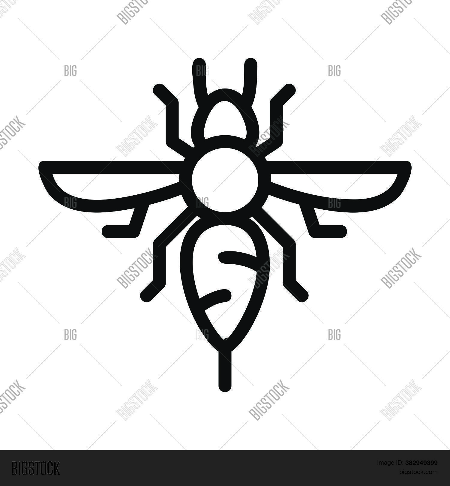 Logo Symbol Bee Icon Vector & Photo (Free Trial) | Bigstock