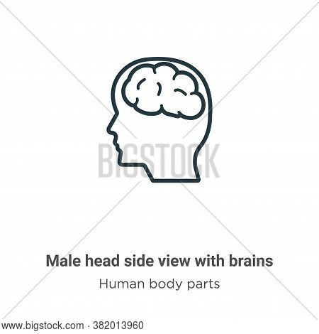 Male Head Side View Vector & Photo (Free Trial) | Bigstock