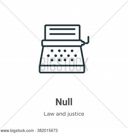 Null Icon Isolated On Vector & Photo (Free Trial) | Bigstock