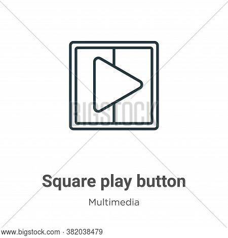 Square Play Button Vector & Photo (Free Trial) | Bigstock
