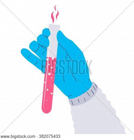 Test Tube Hand. Vector & Photo (Free Trial) | Bigstock