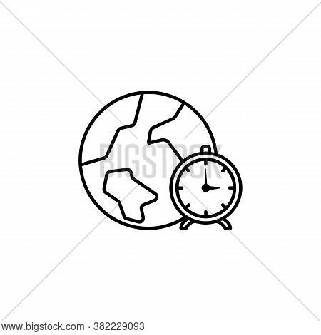 Time Zone Line Icon. Vector & Photo (Free Trial) | Bigstock