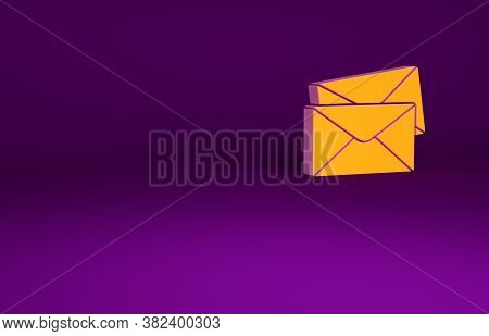 Orange Envelope Icon Image & Photo (Free Trial) | Bigstock