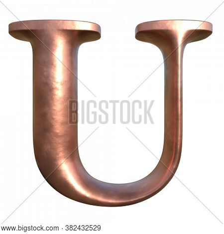 Brushed Copper Letter Image & Photo (Free Trial) | Bigstock
