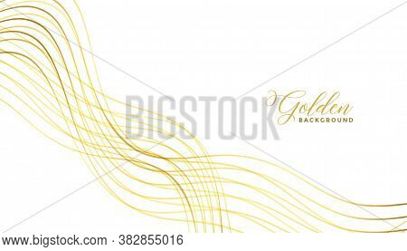 Wavy Golden Lines Vector & Photo (Free Trial) | Bigstock