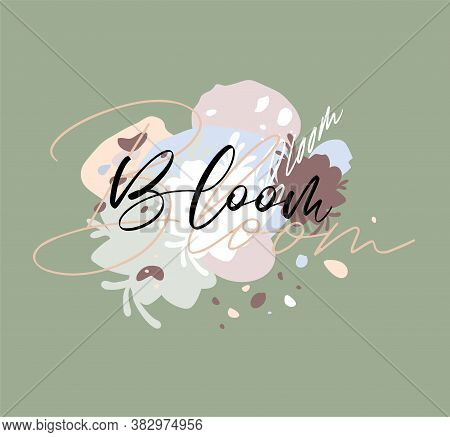 Bloom Lettering. Vector & Photo (Free Trial) | Bigstock