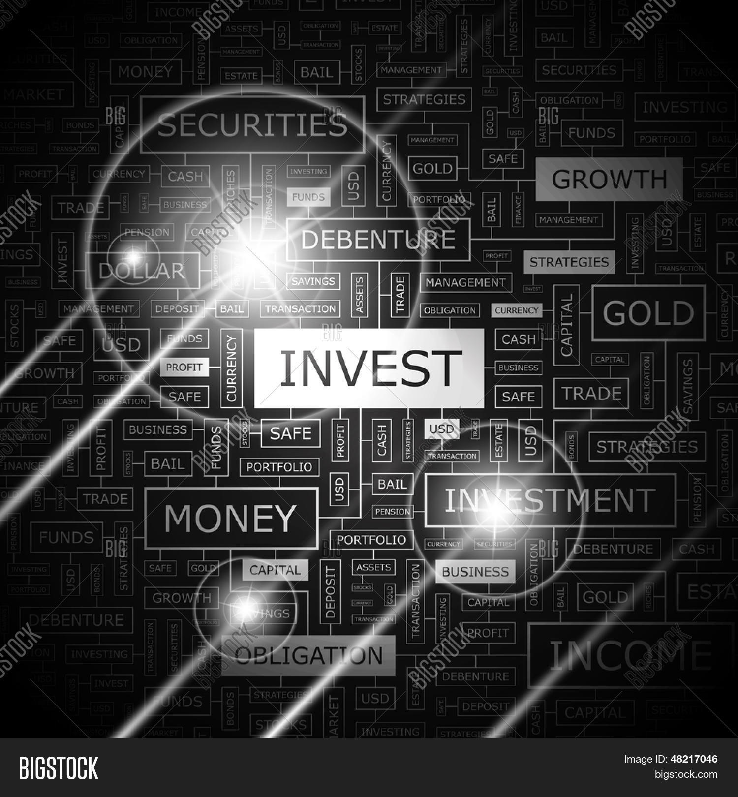 INVEST. Word Cloud Vector & Photo (Free Trial) | Bigstock
