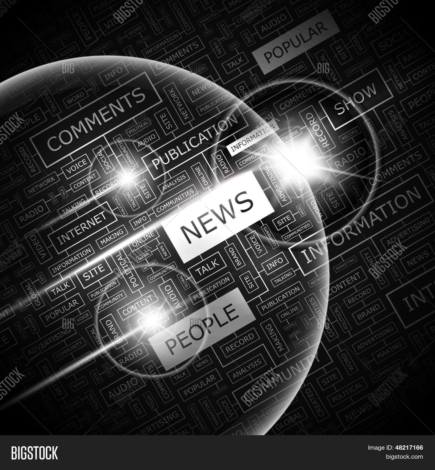 NEWS. Background Vector & Photo (Free Trial) | Bigstock