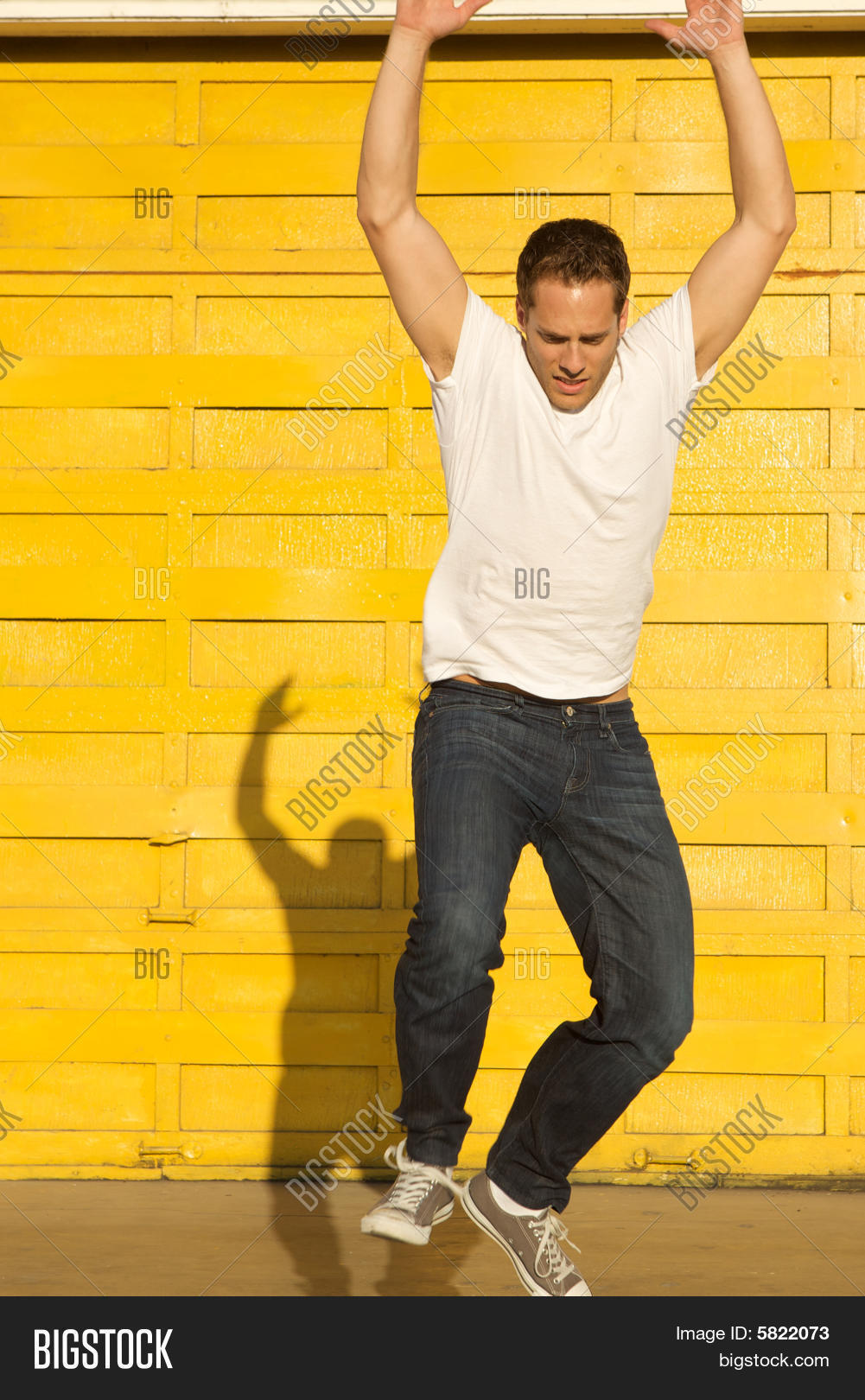 Man Jumping Shadow Image & Photo (Free Trial) | Bigstock