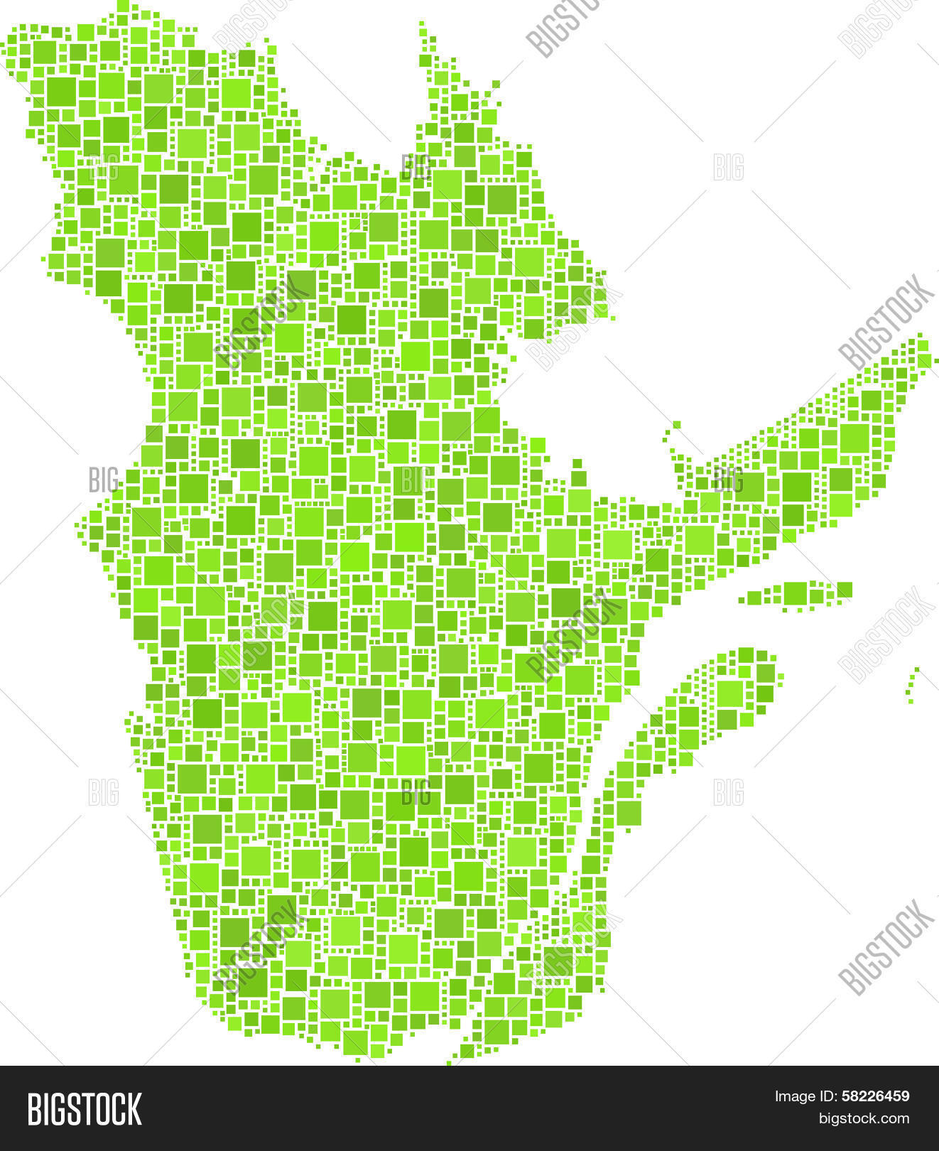 Isolated Map Quebec Vector & Photo (Free Trial) | Bigstock