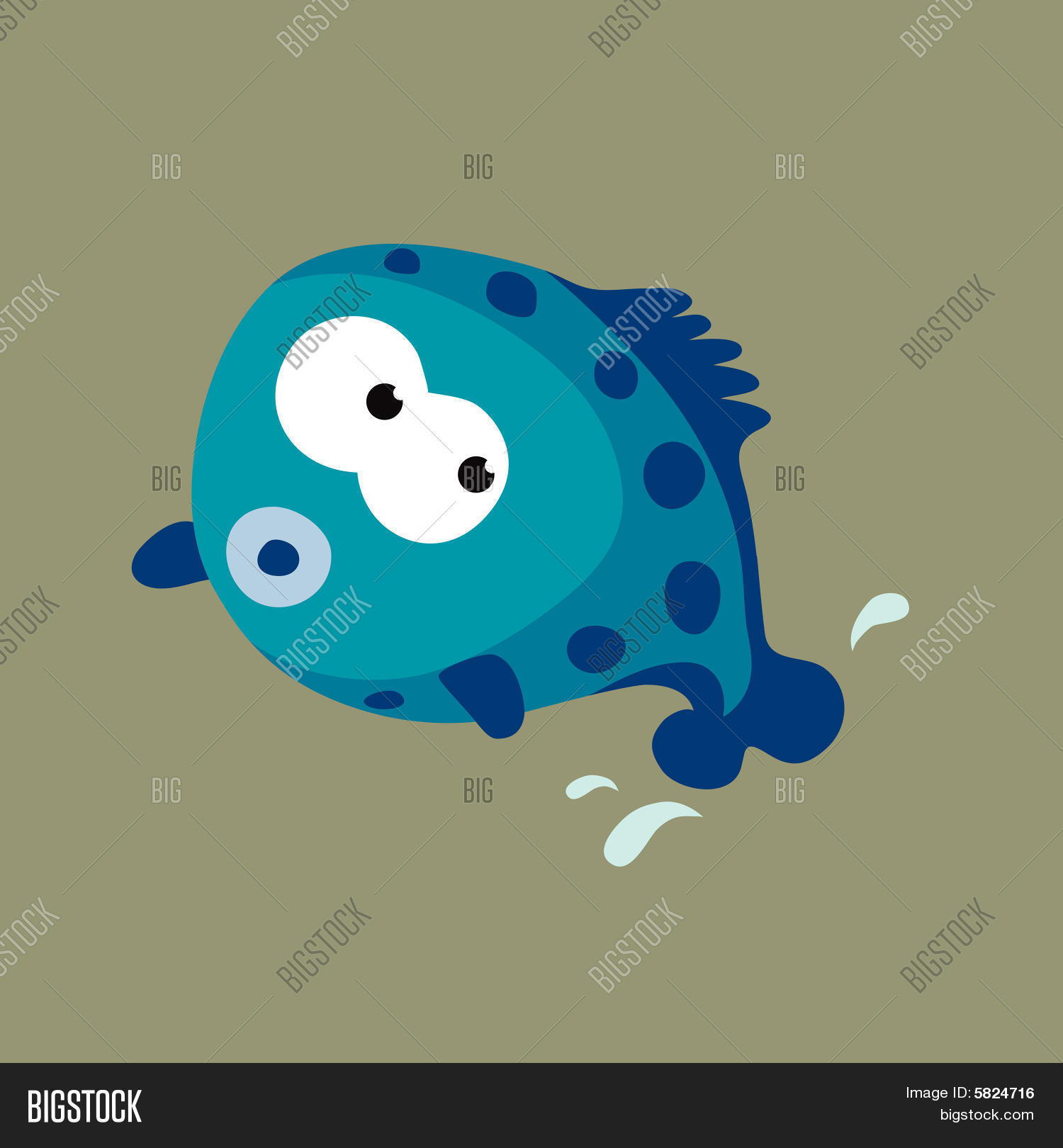 Jumping Blue Fish Vector & Photo (Free Trial) | Bigstock