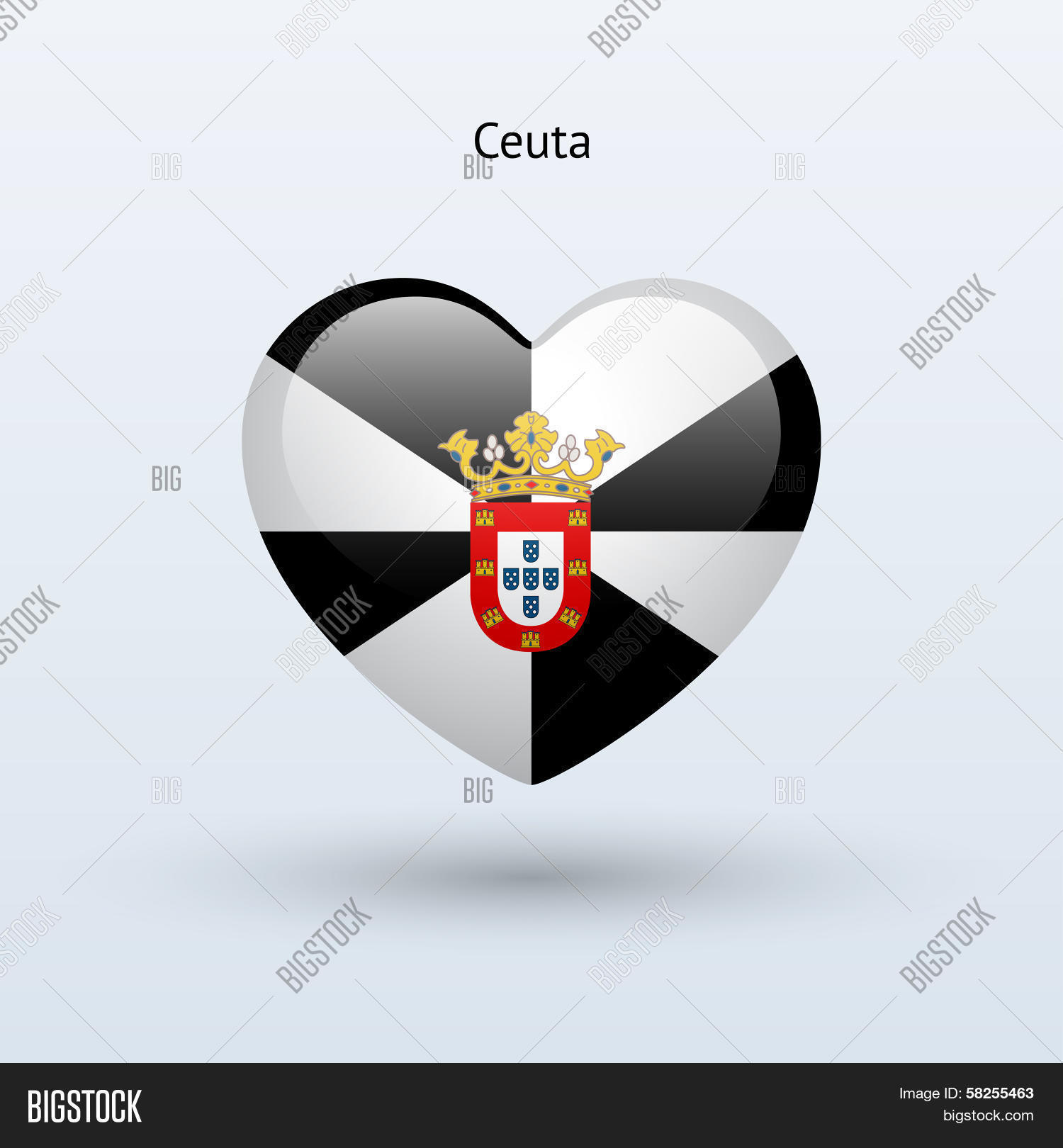 Love Ceuta Symbol. Vector & Photo (Free Trial) | Bigstock