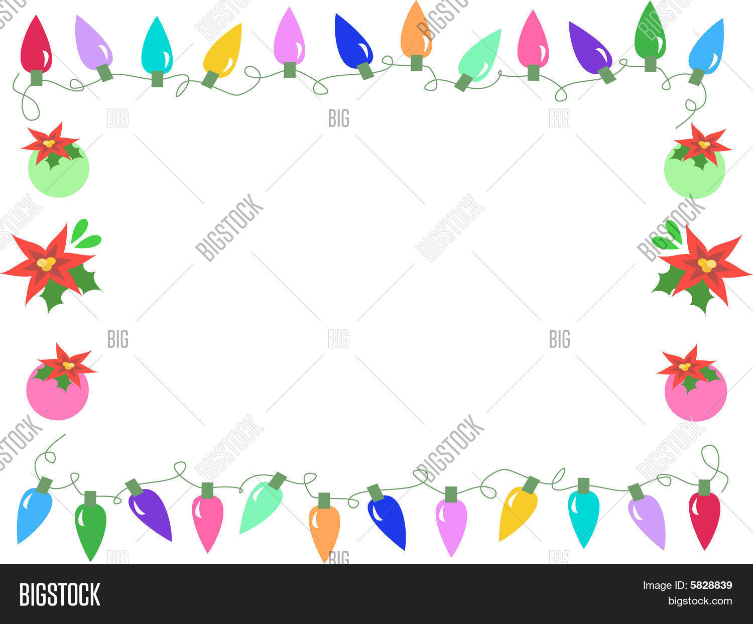Frame Christmas Bulbs Vector & Photo (Free Trial) | Bigstock