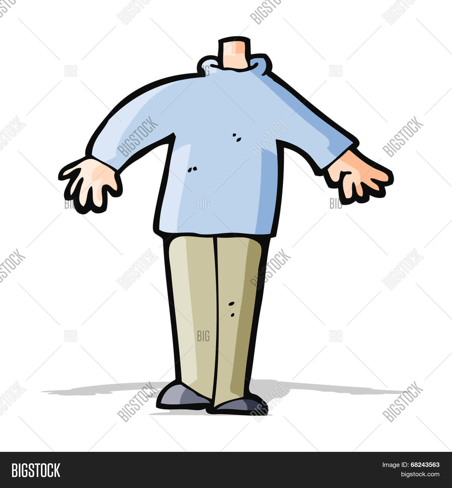Cartoon Male Body ( Vector & Photo (Free Trial) | Bigstock