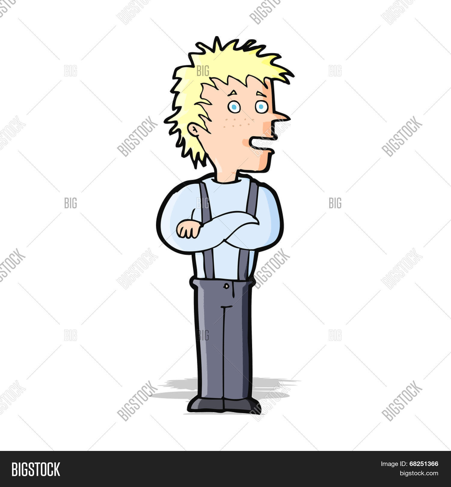 Cartoon Boy Folded Vector & Photo (Free Trial) | Bigstock
