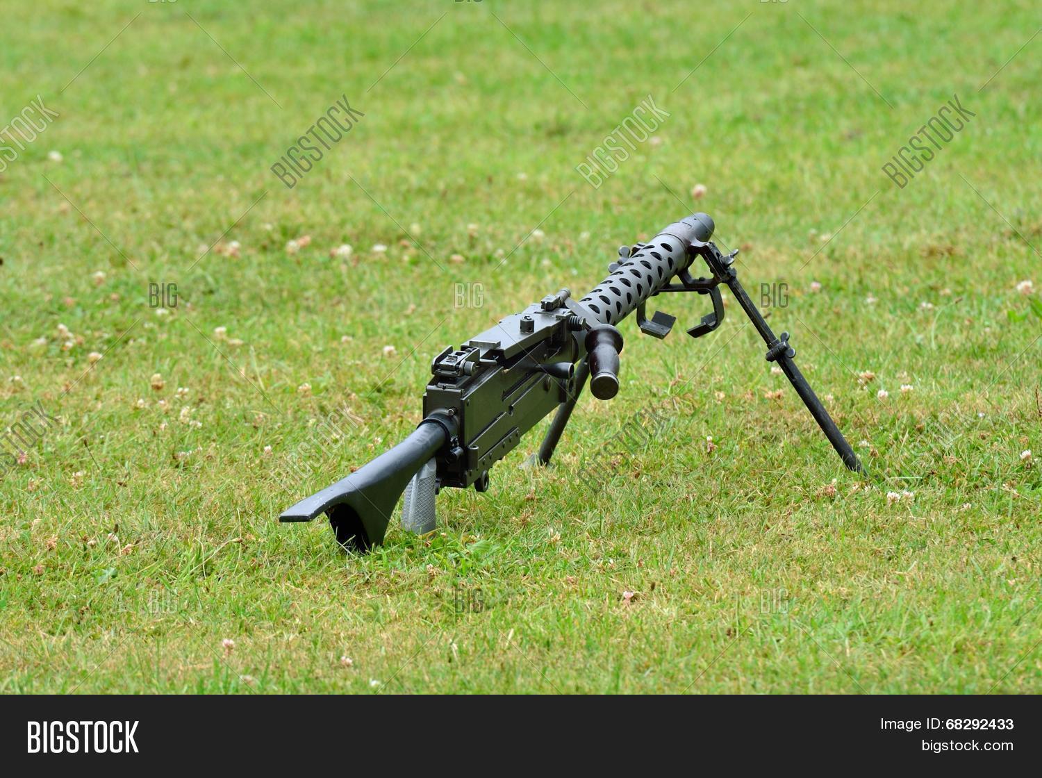 Machine Gun Lying On Image & Photo (Free Trial) | Bigstock