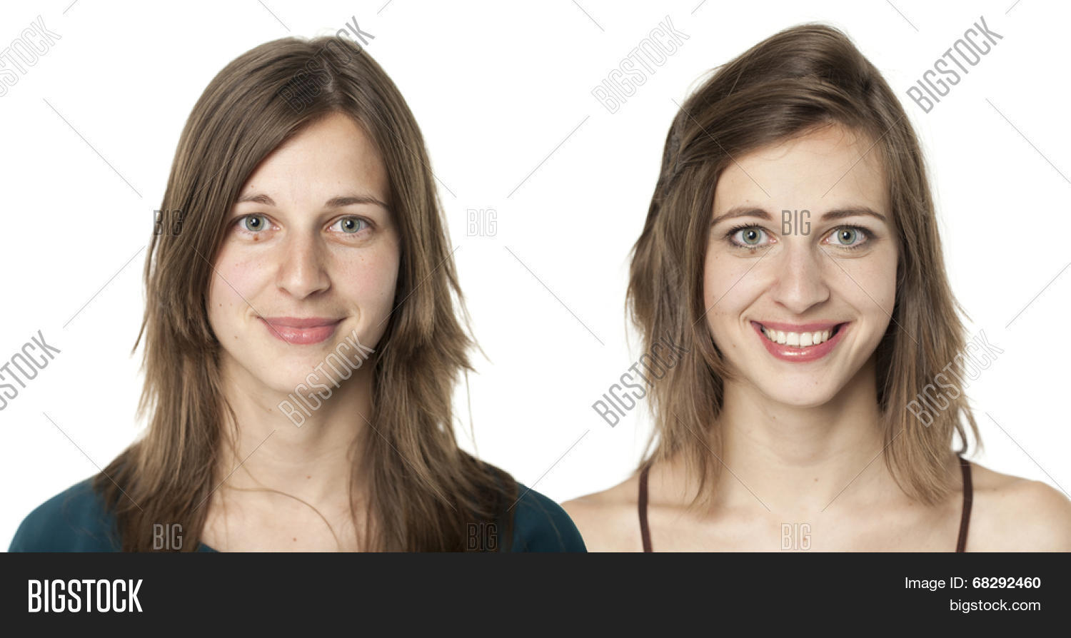 Set Two Portraits Same Image & Photo (Free Trial) | Bigstock