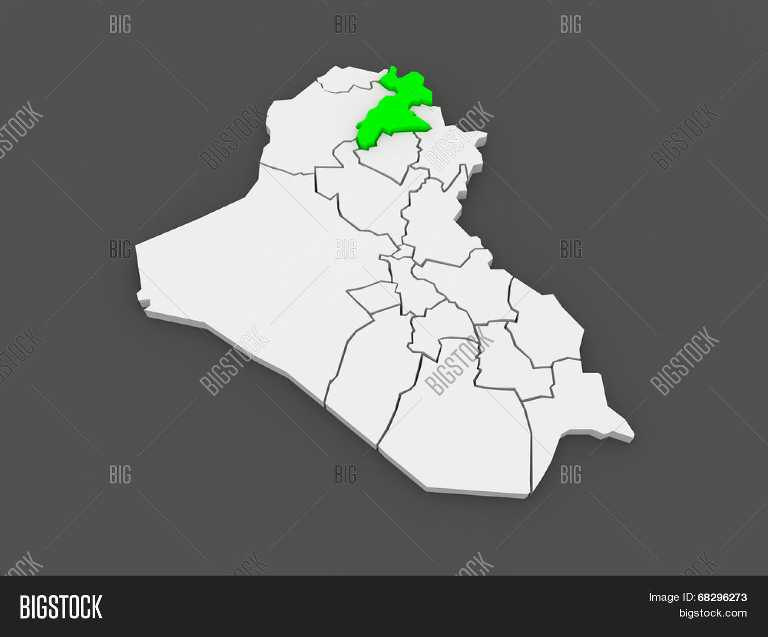 Map Erbil. Iraq. 3d Image & Photo (Free Trial) | Bigstock