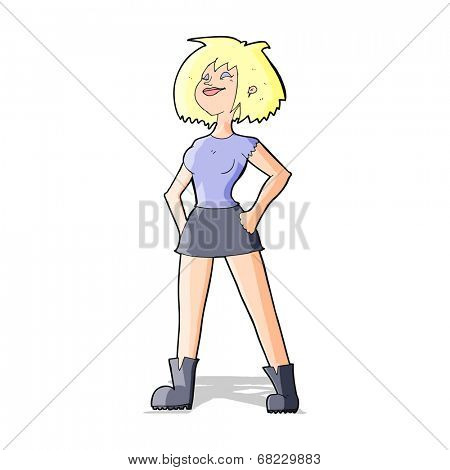 Cartoon Capable Woman Vector & Photo (Free Trial) | Bigstock