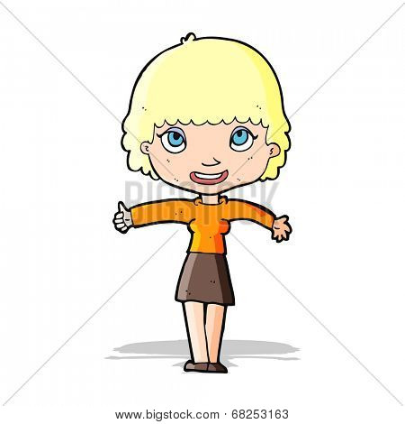 Cartoon Happy Girl Vector & Photo (Free Trial) | Bigstock