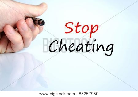 Stop Cheating Concept Image & Photo (Free Trial) | Bigstock