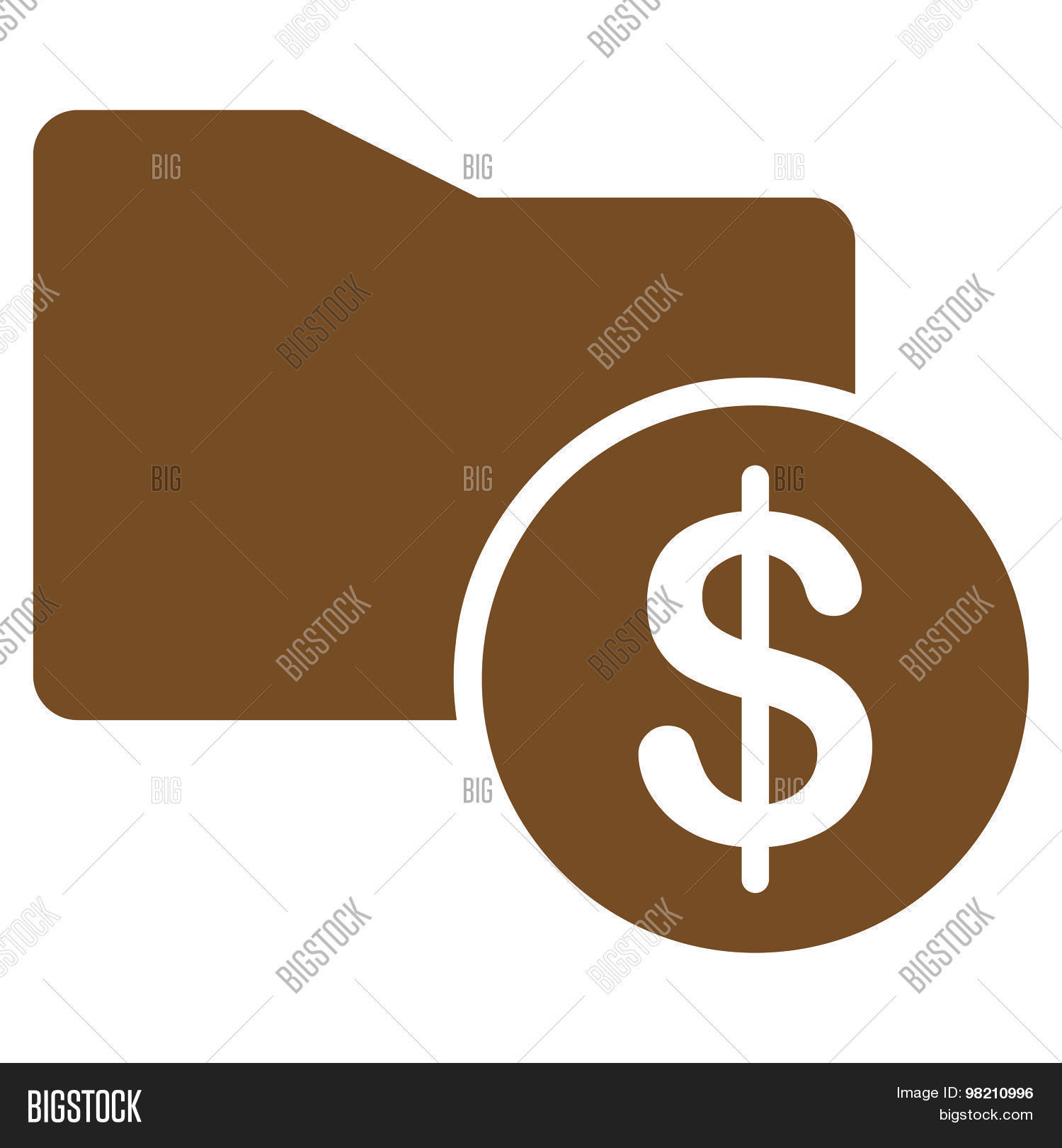 Money Folder Icon Vector & Photo (Free Trial) | Bigstock