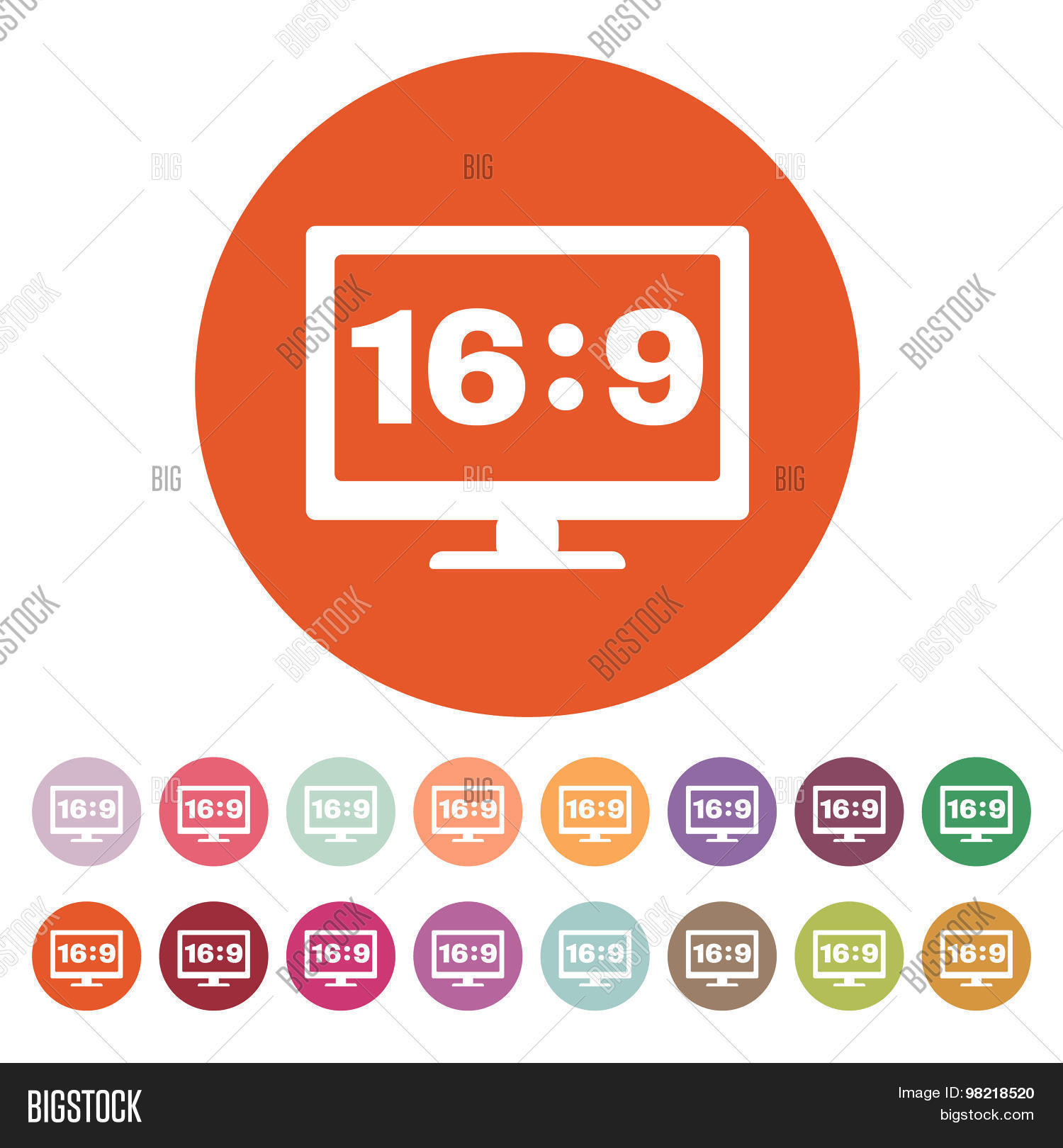 Aspect Ratio 16 9 Vector & Photo (Free Trial) | Bigstock