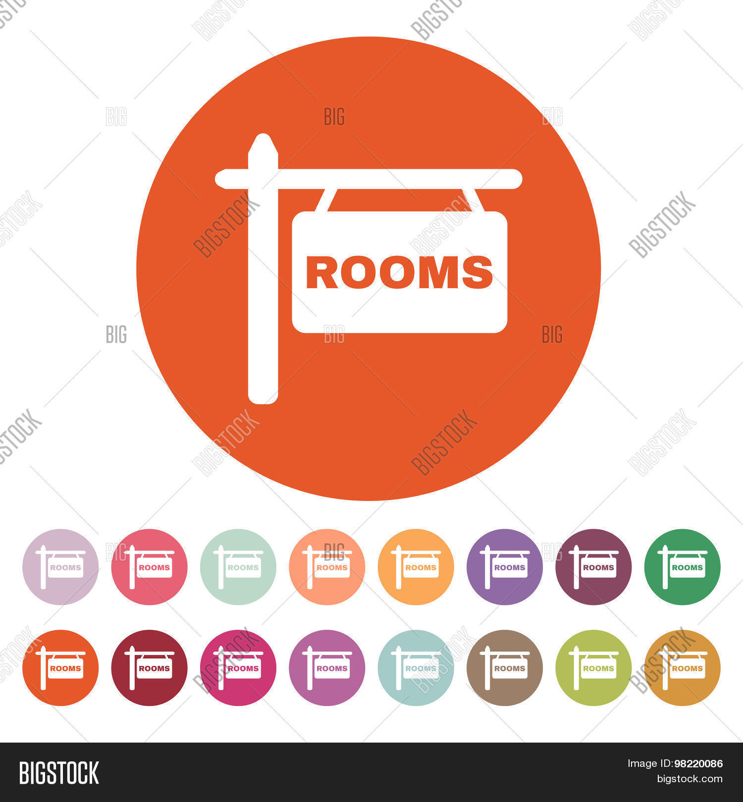 Rooms Icon. Hotel Vector & Photo (Free Trial) | Bigstock